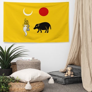 Vijayanagar Empire Flag, Historical Indian Banner, Vijayanagara Dynasty ...