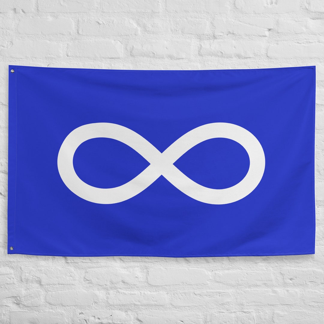 Large Blue Metis Flag Banner 100% Polyester With 2 Iron Grommets ...