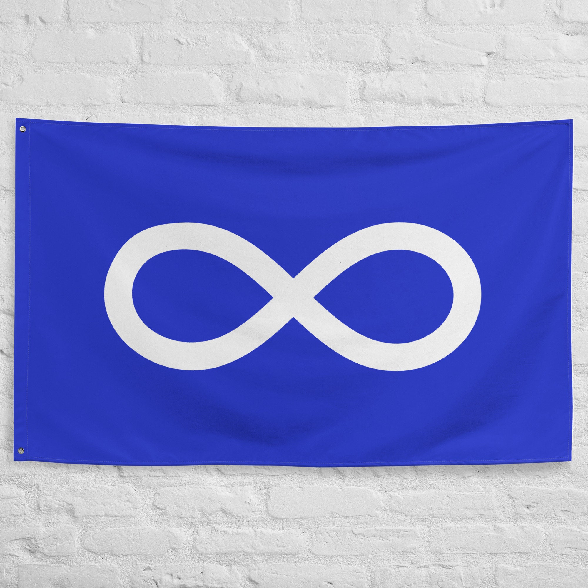 Large Blue Metis Flag Banner 100% Polyester With 2 Iron - Etsy