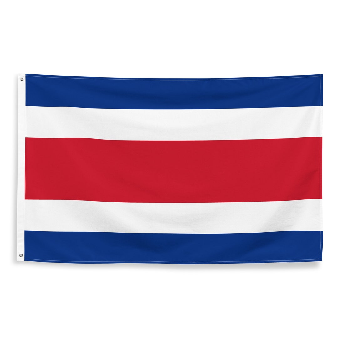 Costa Rican National Flags Polyester With Iron Grommets 100% Costa Rica ...