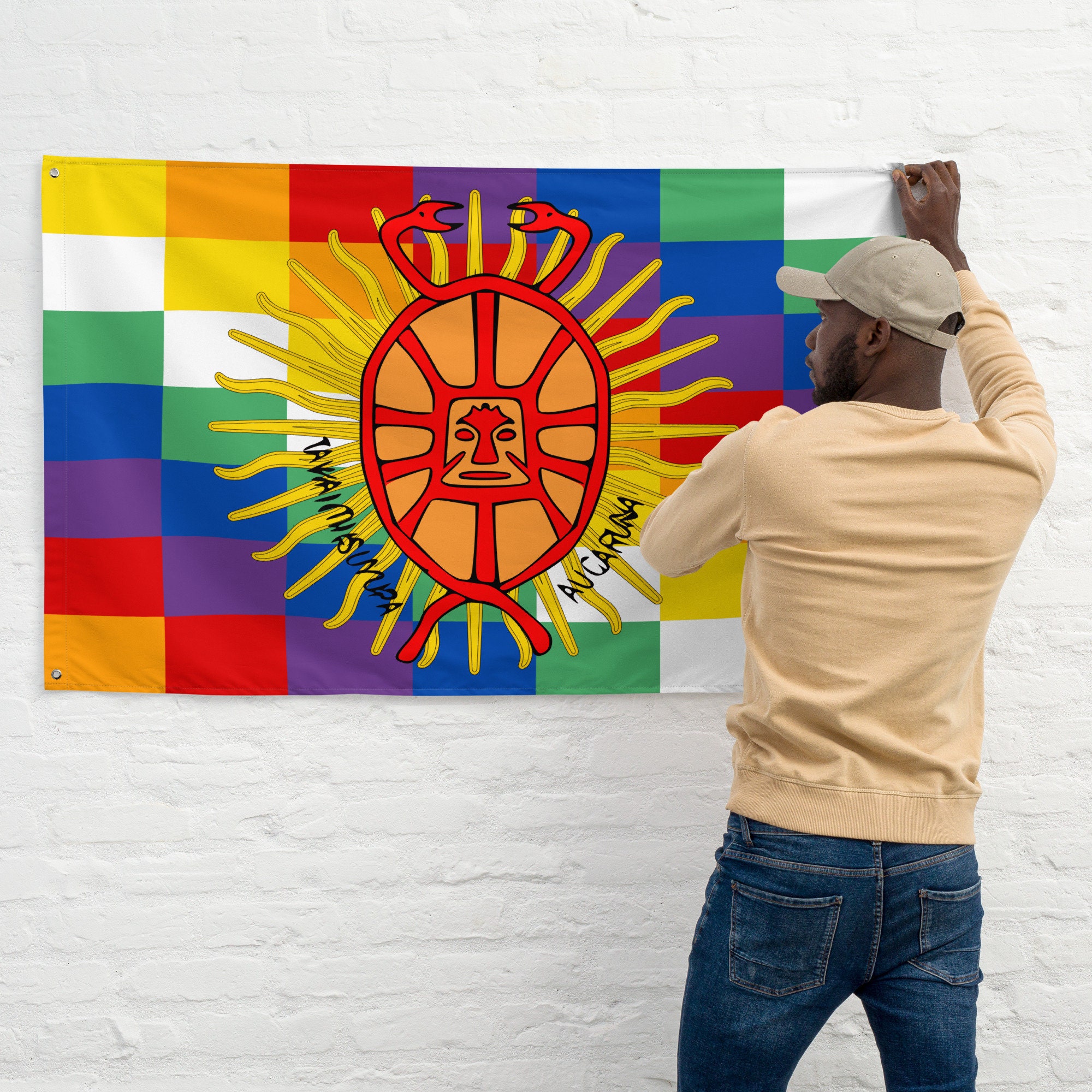 Large Restored Inca Empire Flag Banner Made of Polyester - Etsy