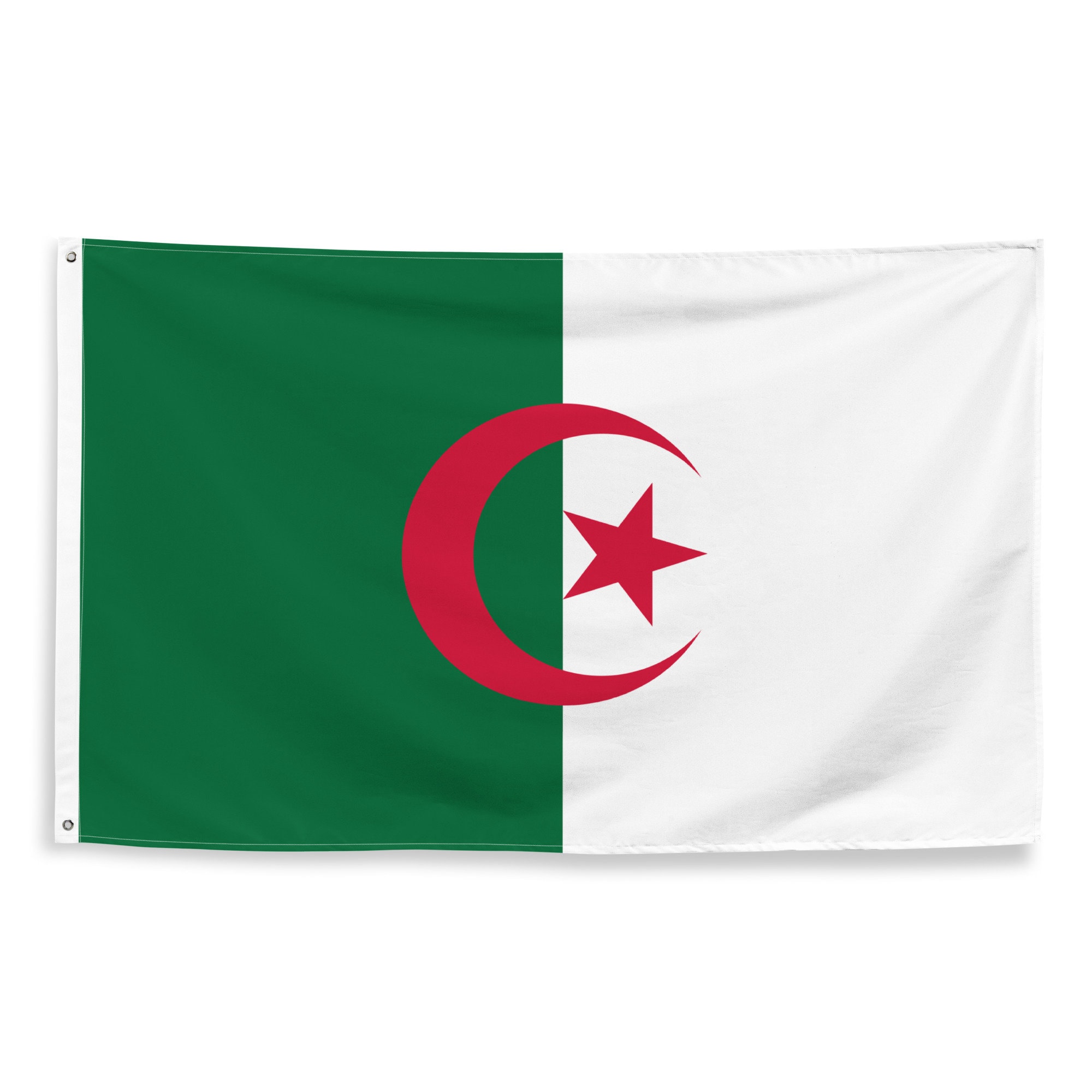 Algerian National Flags Polyester With Iron Grommets 100% Algeria Flag ...