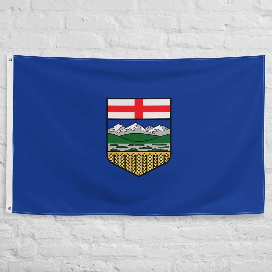 Canadian Province of Alberta Flags With Iron Grommets 100% Polyester ...