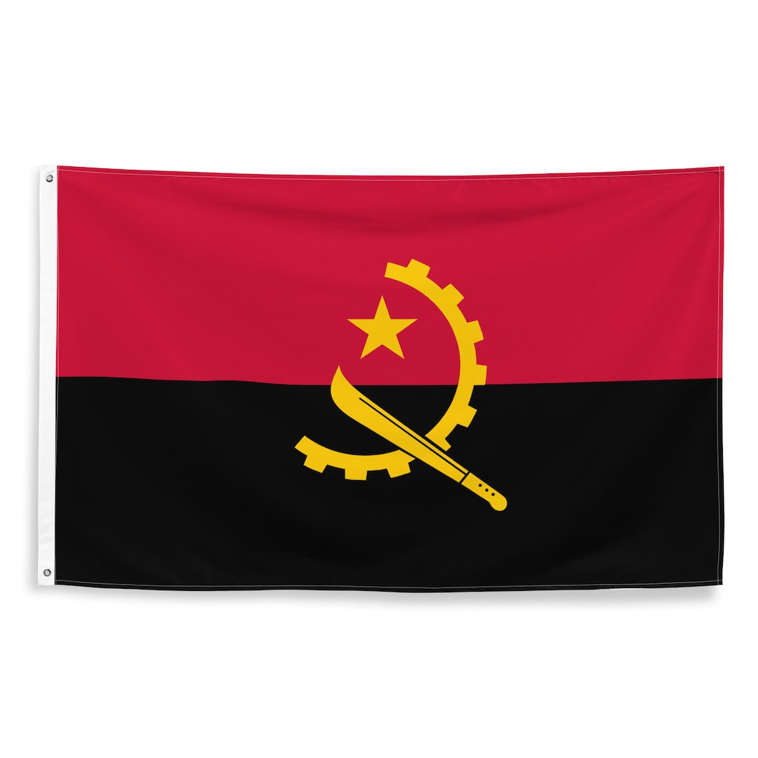 Angolan National Flags Polyester With Iron Grommets 100% Angola Flag - Etsy