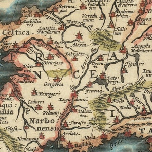 Map of Ancient Roman Empire A New Mappe of the Romane Empire | Vintage ...