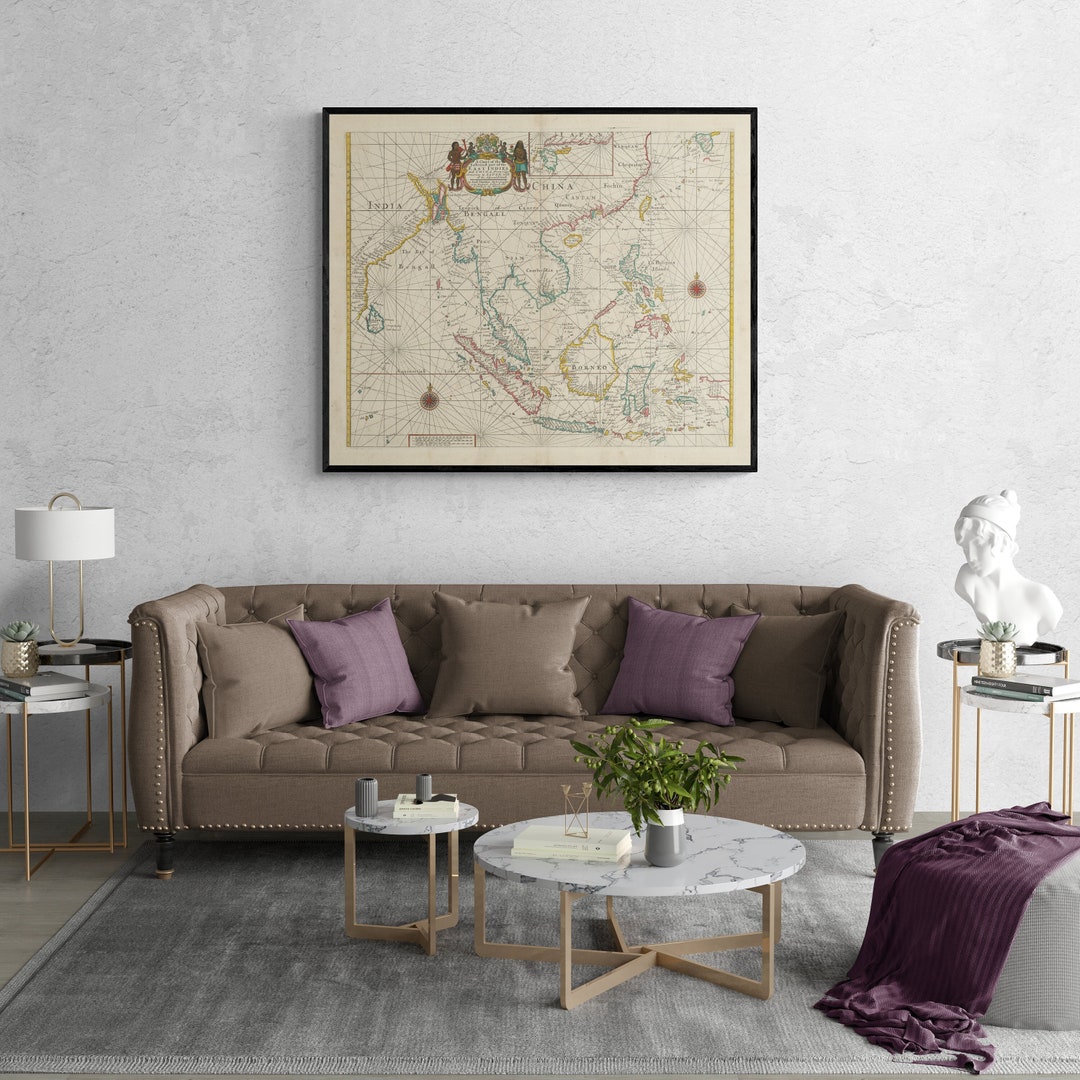 1706 Very Rare Map of East Indies A Chart of the Easternmost Part of ...