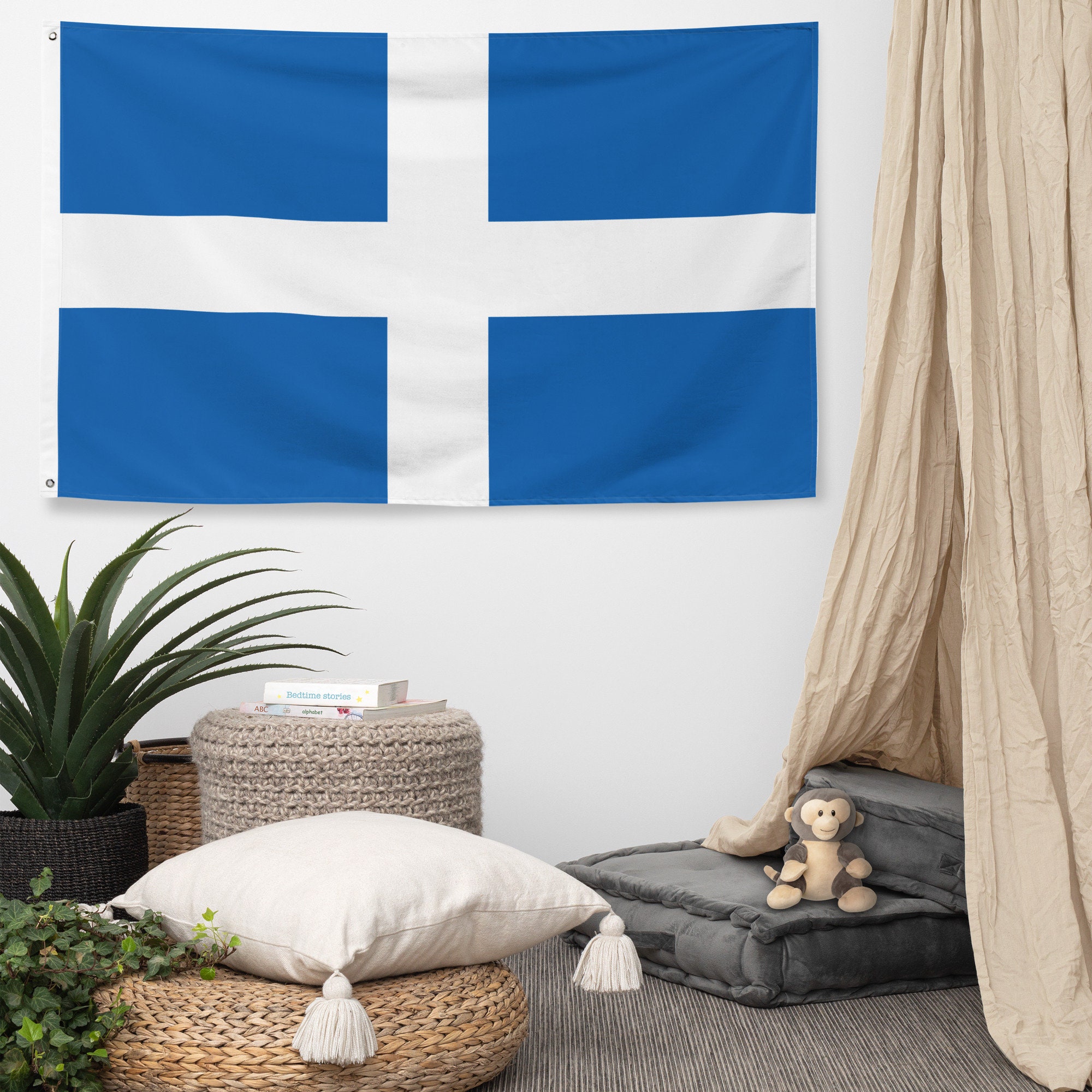 1822-1978 Greek Flag, Hellenic Republic Banner, Vintage Greek Flag ...