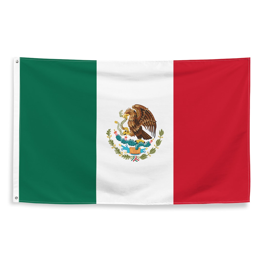 Mexican National Flags Polyester With Iron Grommets 100% Mexico Flag - Etsy