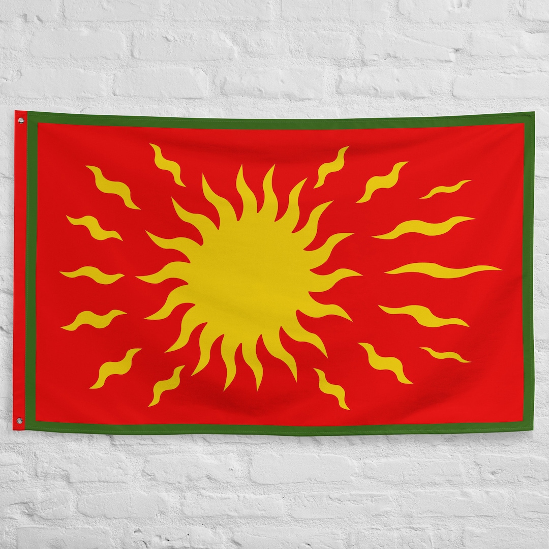 Large Oriflamme Banner Flag Flying Flag Banner 100% Polyester With 2 ...