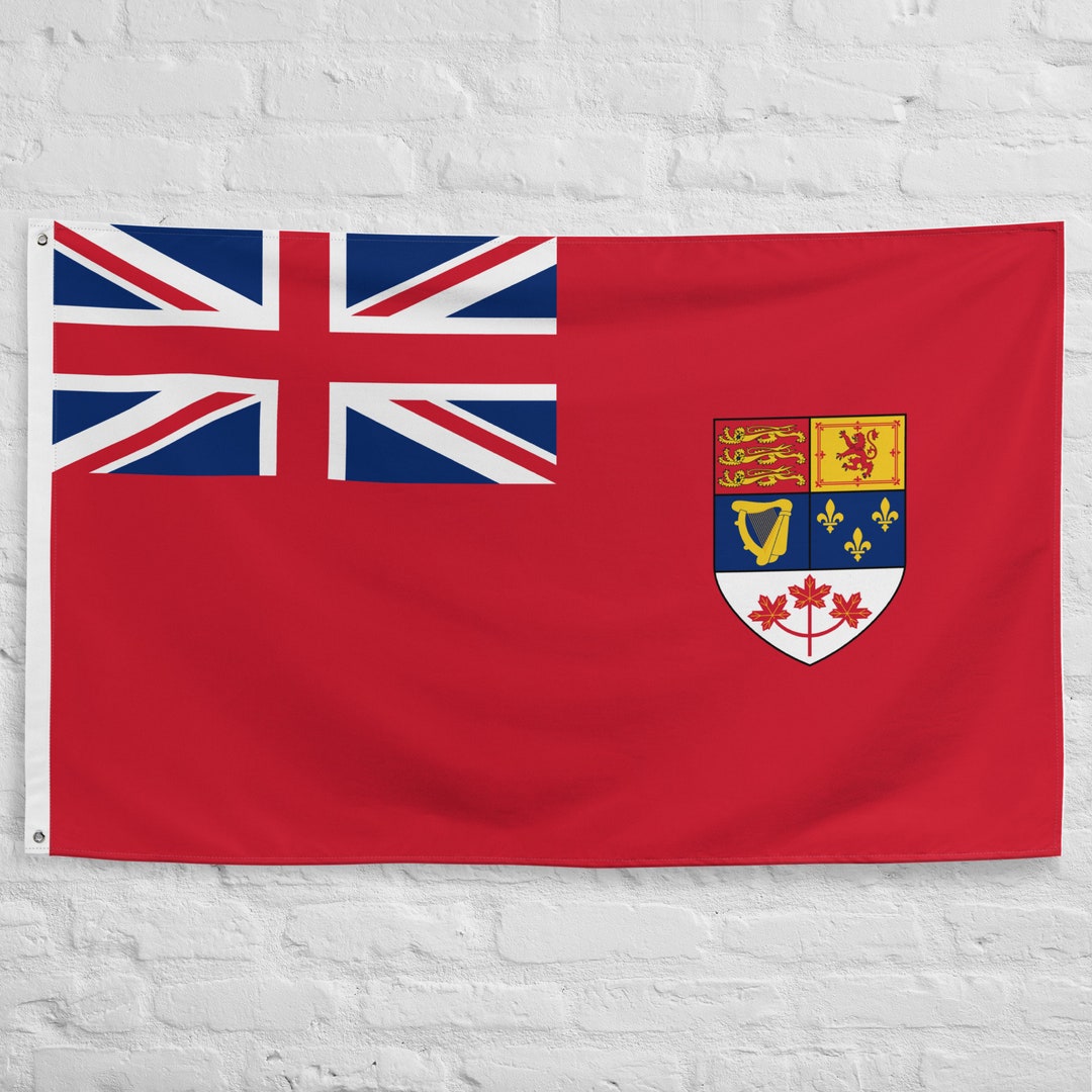 1957–1965 Vintage Canada Flag, Historical Canadian Banner, Old Maple ...