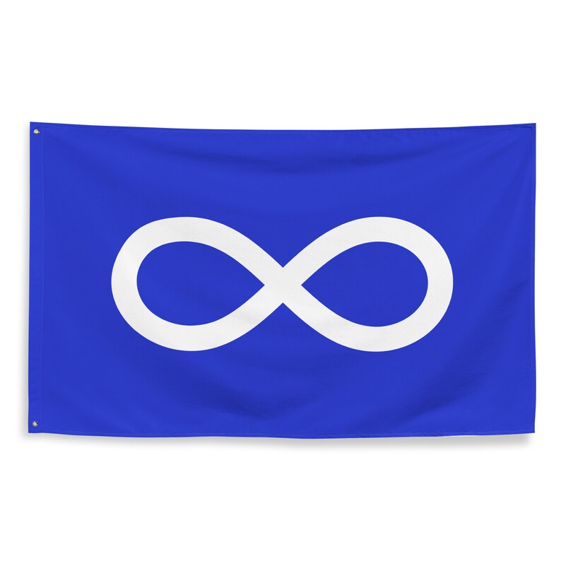Large Blue Metis Flag Banner 100% Polyester With 2 Iron - Etsy