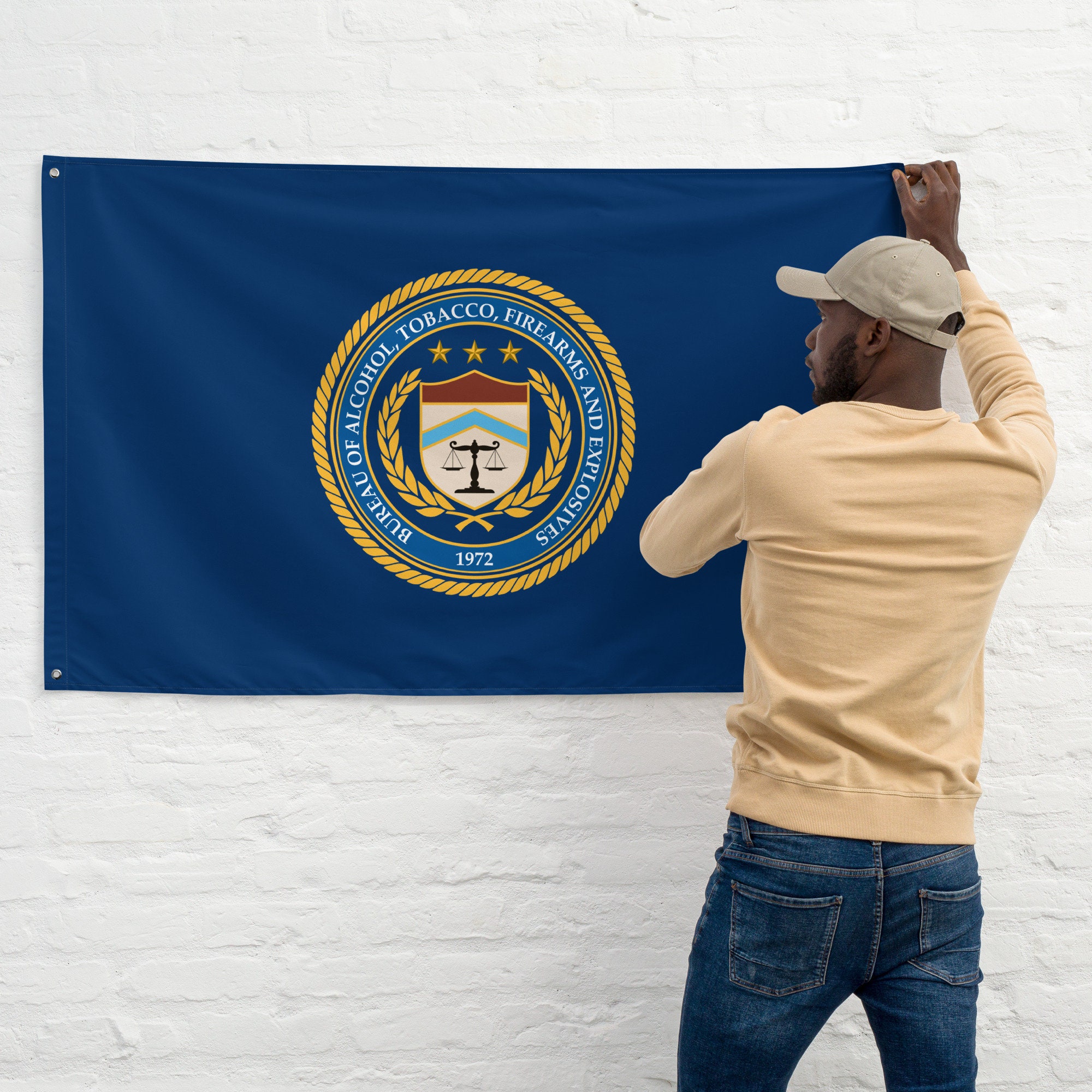 ATF Flag, Alcohol Tobacco Firearms, Law Enforcement, Federal Agency ...