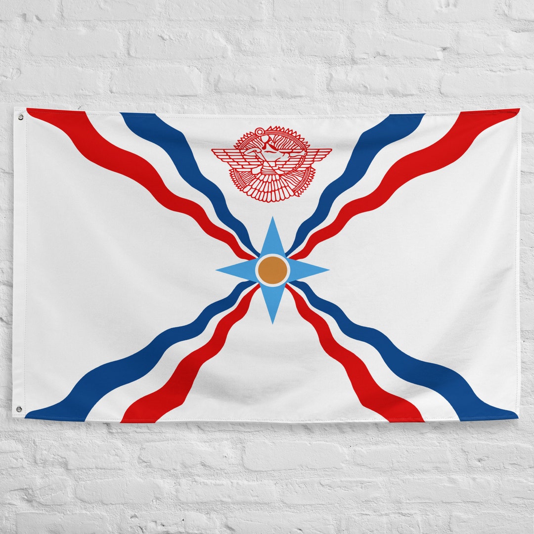 Large Assyrians Flag Flying Flag Banner 100% Polyester With 2 Iron ...