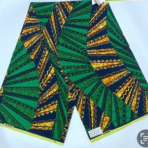 African Fabric 6 Yards Ankara Print Kente Print Fabric for African ...