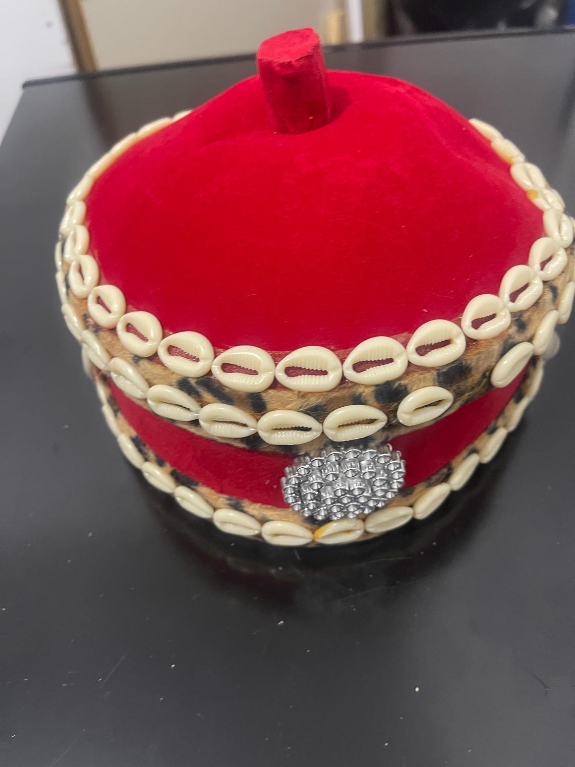 New Cowries Royalty Hat/african Prince/traditional Hat/chieftaincy Hat ...