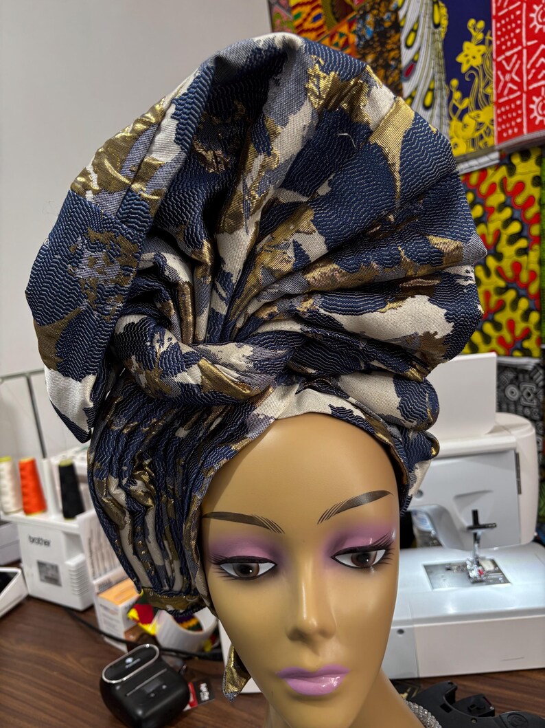 African Autogele, Ready to Wear Gele, African Hat, Traditional Wedding ...
