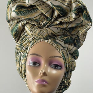 African Autogele, Ready to Wear Silver Gele, African Hat, Traditional ...