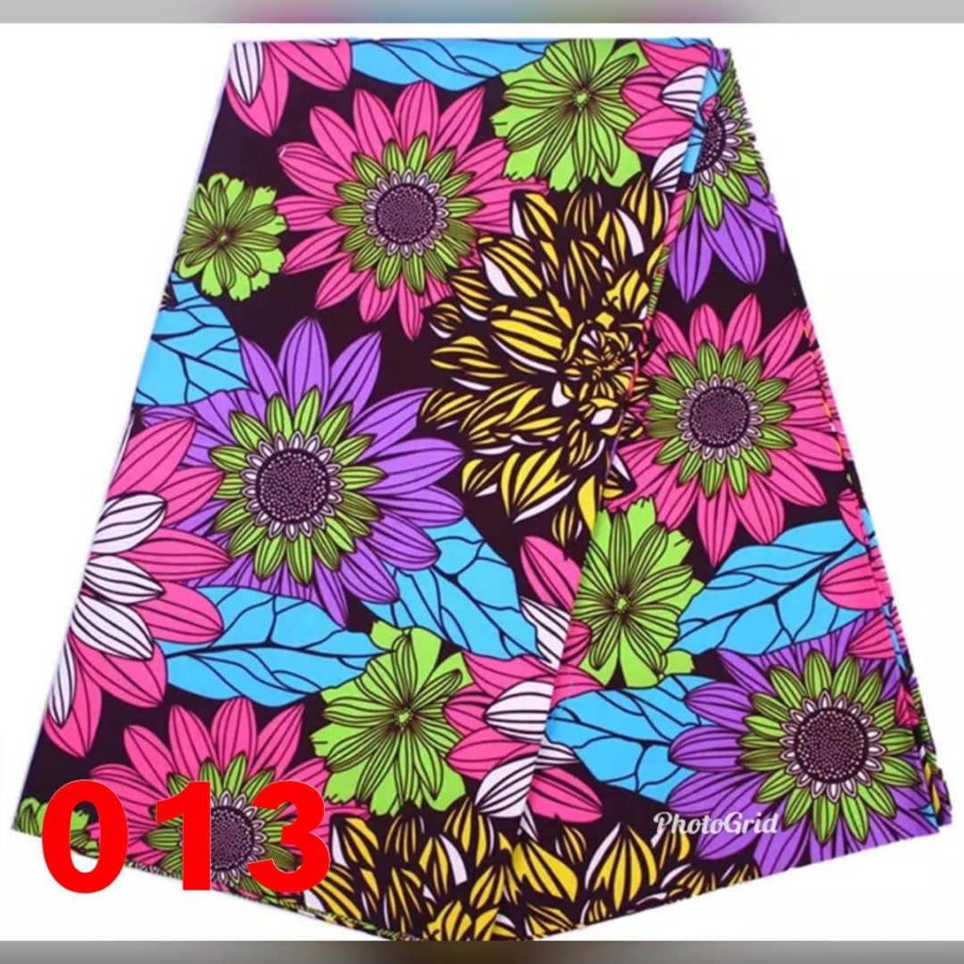 African Fabric 6 Yards Ankara Print Ankara Kente Fabric, Fabric for ...