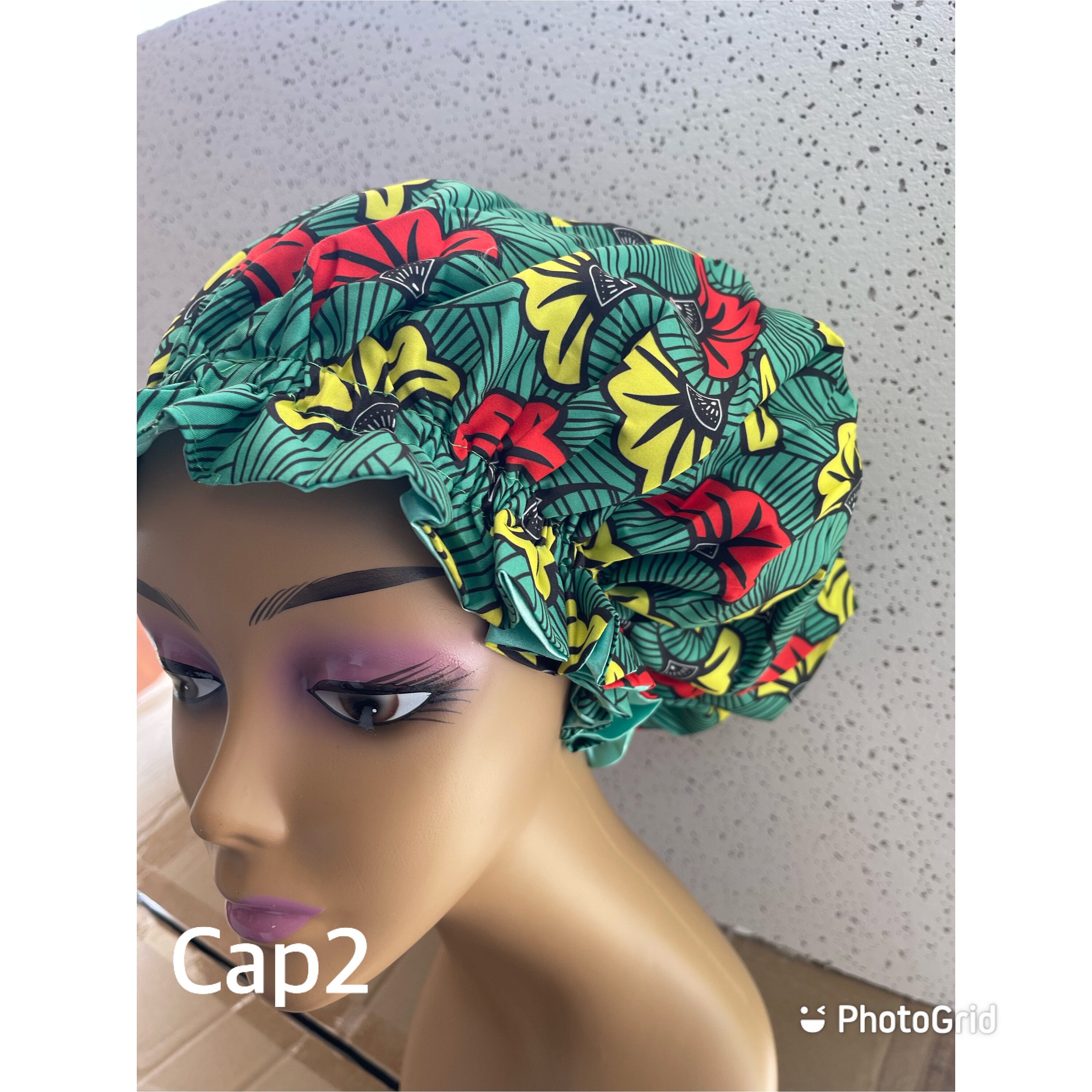 African Kente Ankara Doubled Sided Hair Bonnets African Attire. - Etsy