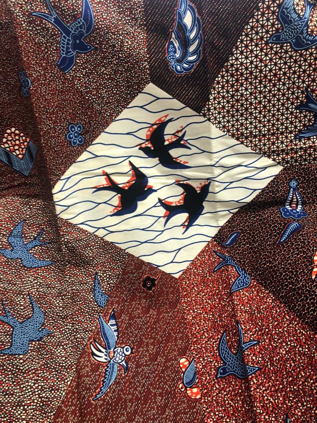 ON SALES AFRICAN Fabric 6 Ankara Kente Print Ankara Kente Fabric ...