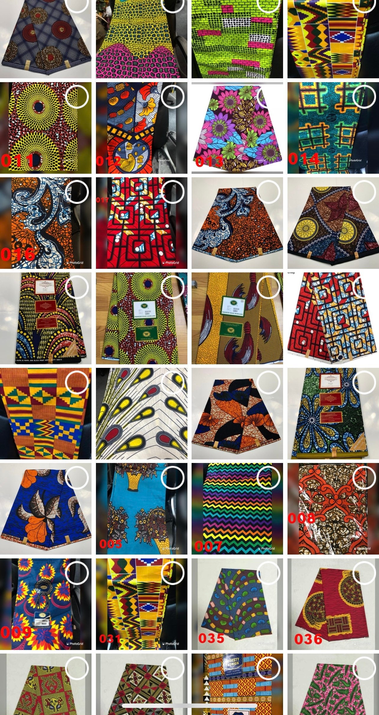 6 Random Fat Quarter Bundle/african Fabric/ 6 Quarter Pieces Ankara ...