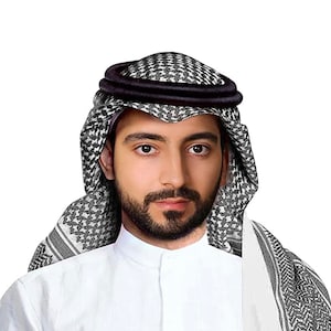 Men's Large Arab Shemagh Headscarf Muslim Headcover Shawl Keffiyeh ...
