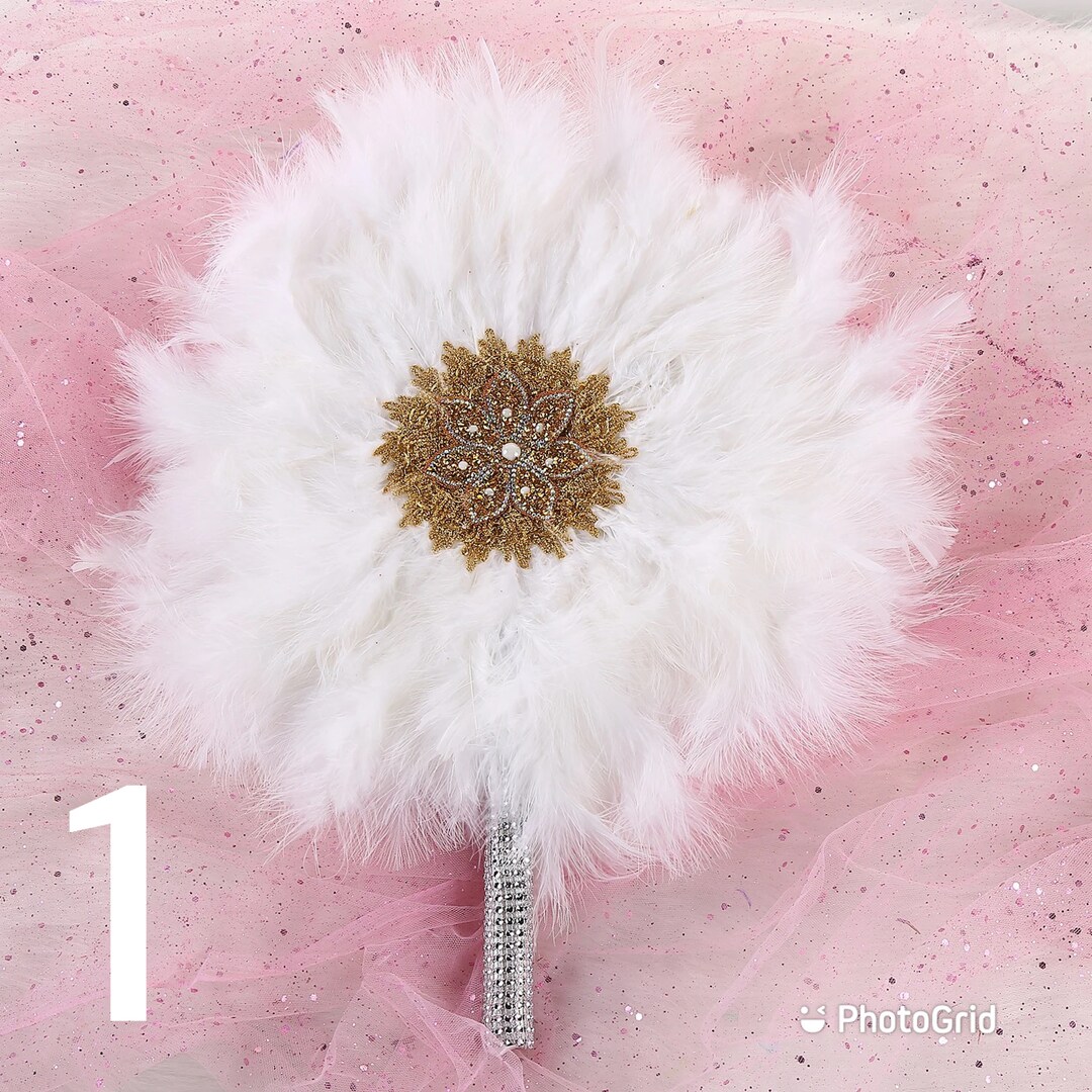 Bridal Hand Fan, African Feather Traditional Wedding Hand Fan, African ...