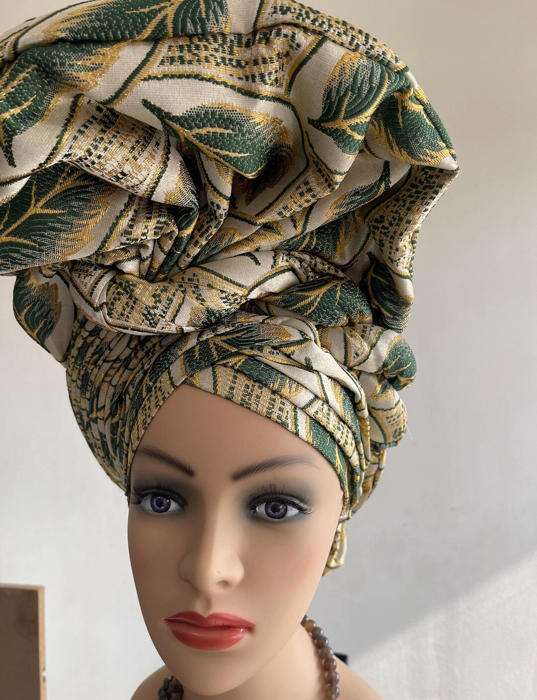 African Autogele, Ready to Wear Silver Gele, African Hat, Traditional ...