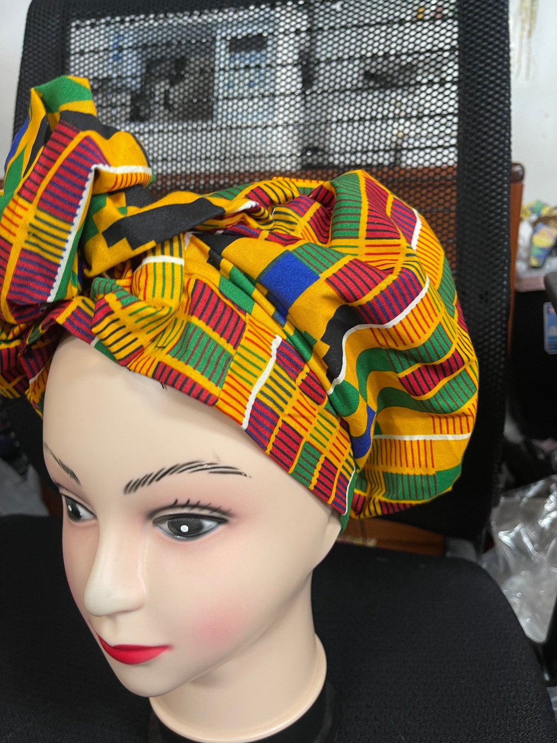 African Kente Women Turban Cap Ready to Wear Auto Gele Hat - Etsy