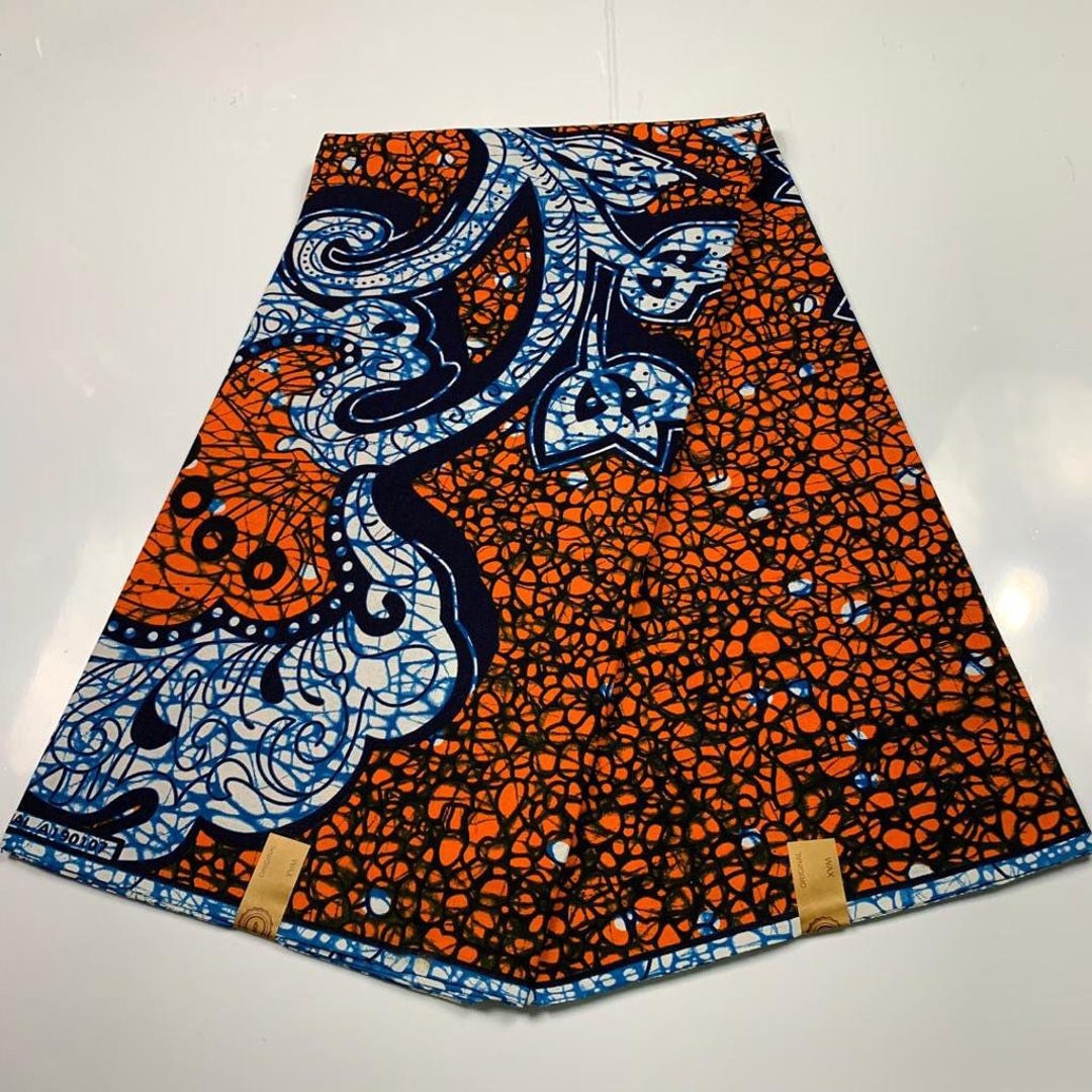 African Fabric 6 Yards Ankara Kente Print Ankara Kente Fabric, Fabric ...