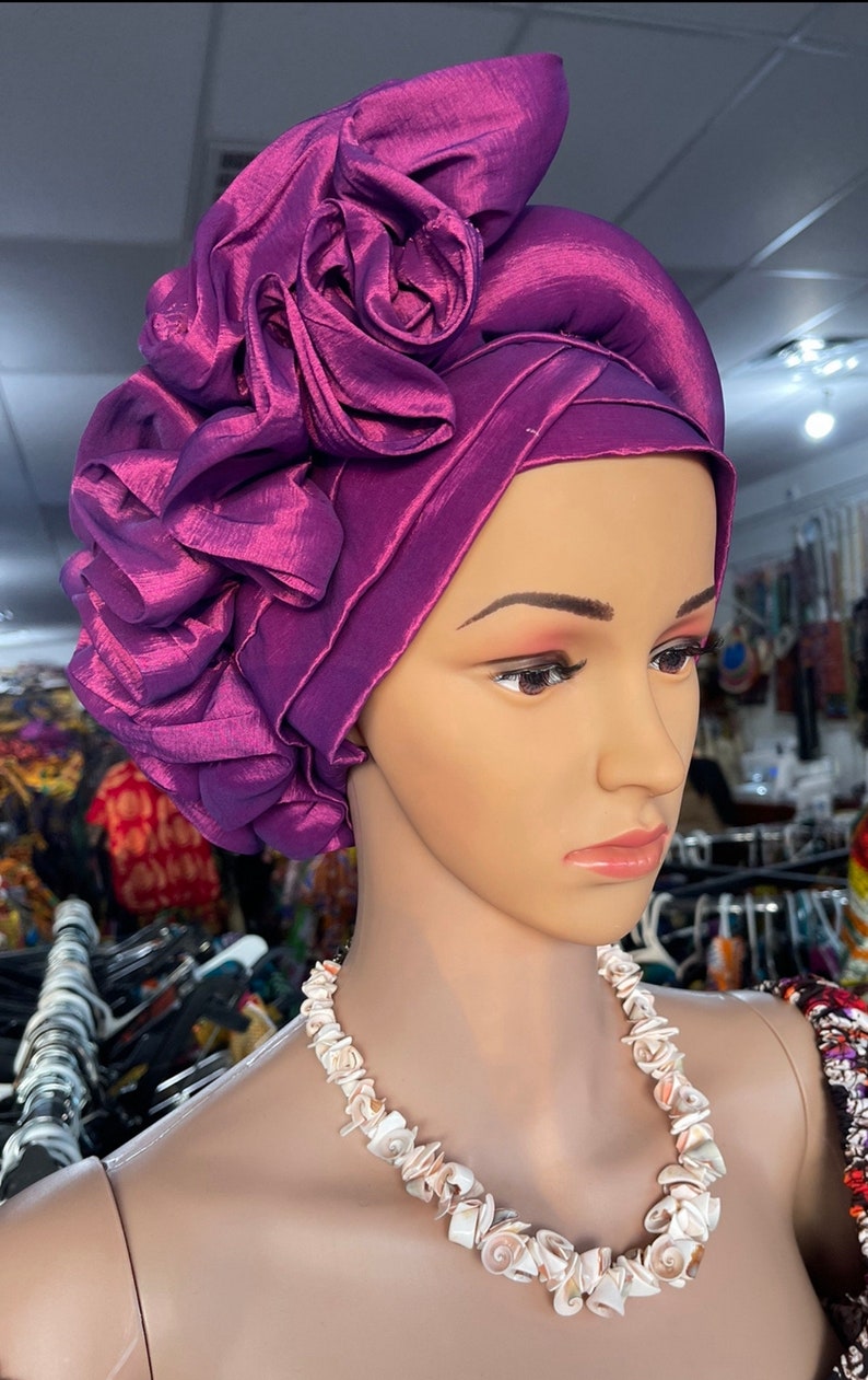 African Autogele, Ready to Wear Gele, African Hat, Traditional Wedding ...
