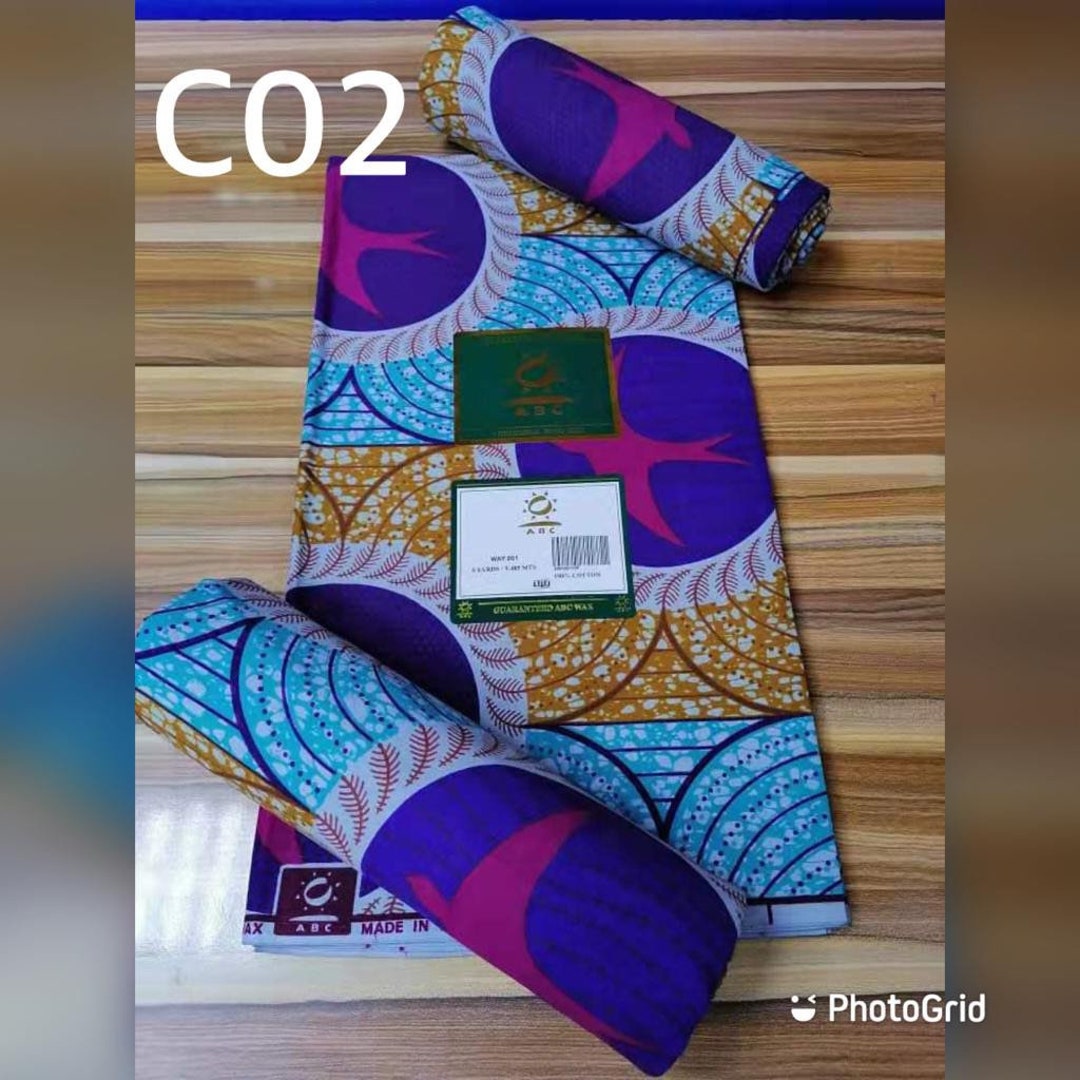 African Fabric 6 Yards Ankara Print Ankara Kente Fabric, Fabric for ...