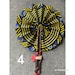 African Fabric Hand Fan With Leather Handle, Decorative Fan Made With ...