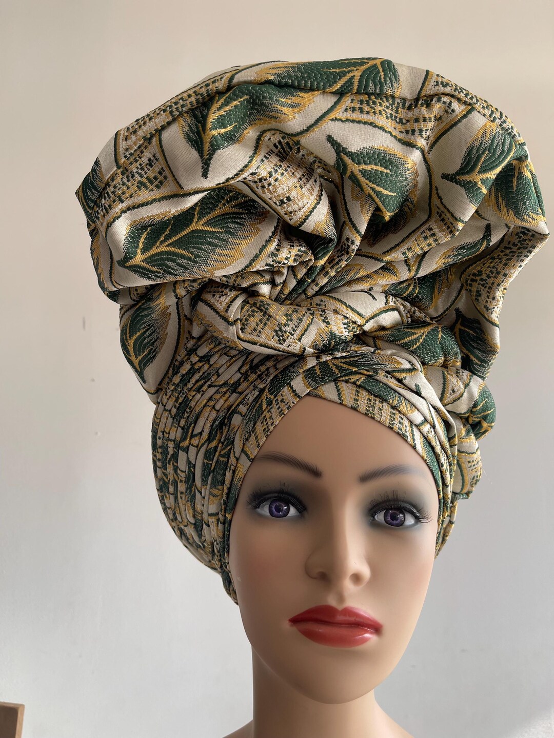 African Autogele, Ready to Wear Silver Gele, African Hat, Traditional ...