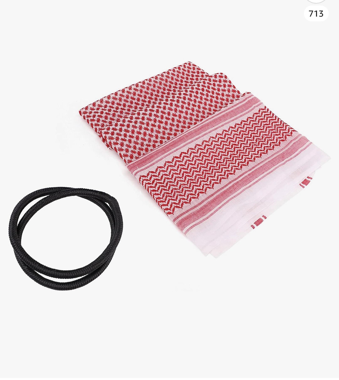 Men's Large Arab Shemagh Headscarf Muslim Headcover Shawl Keffiyeh ...