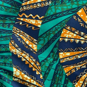 African Fabric 6 Yards Ankara Print Kente Print Fabric for African ...