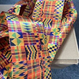 2” Wide African Print Ribbon African Ankara Kente Ribbon Ankara Ribbon ...
