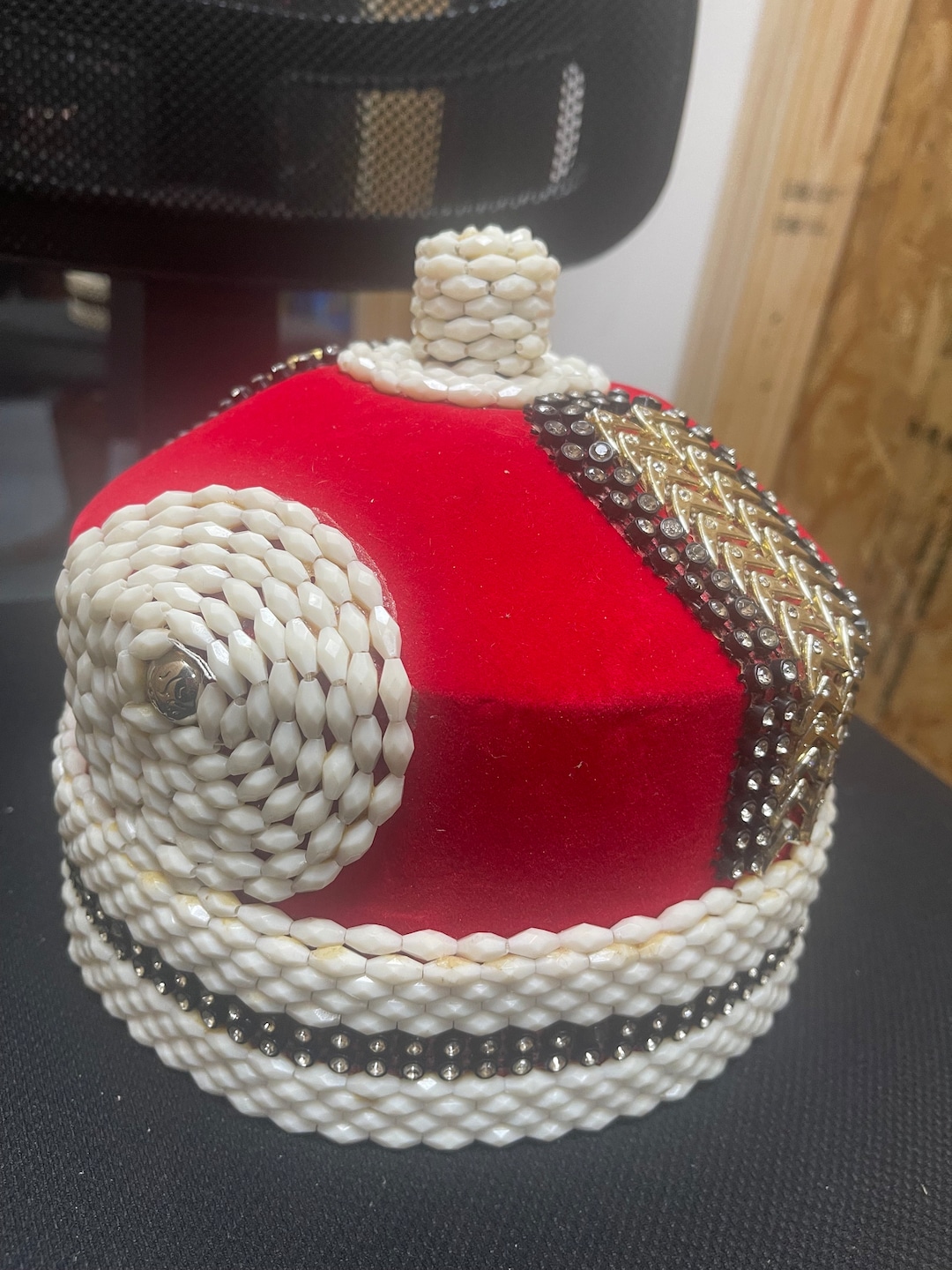 New Cowries Beaded Royalty Hat/african Prince/traditional Hat ...