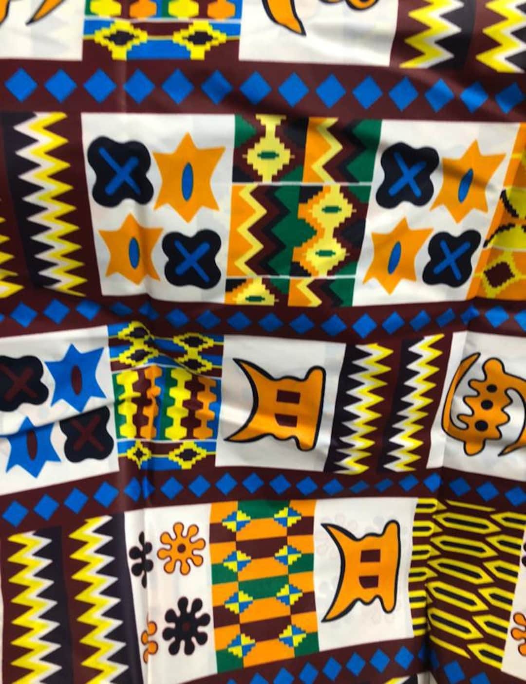 6 Yards ON SALES African Ankara Print Ankara Kente Fabric, Fabric for ...