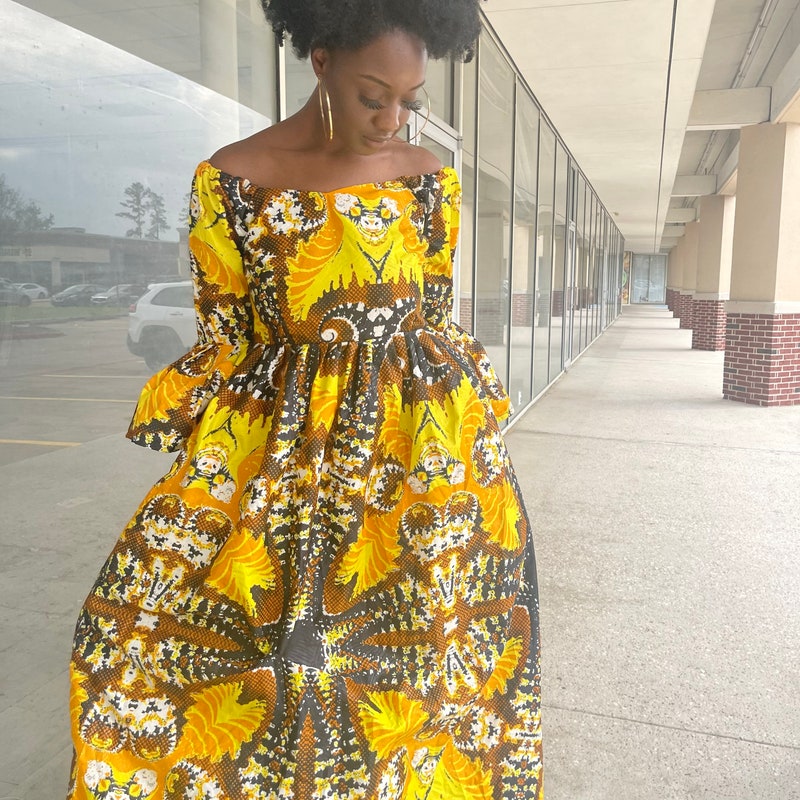 Women African Full Length Dress - Etsy