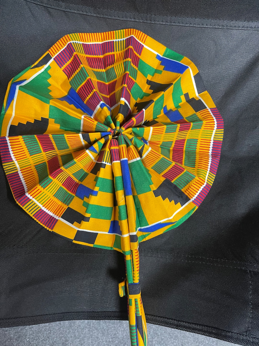 African Kente Fabric Fan African Ankara Kente Fan Wedding Favors of ...