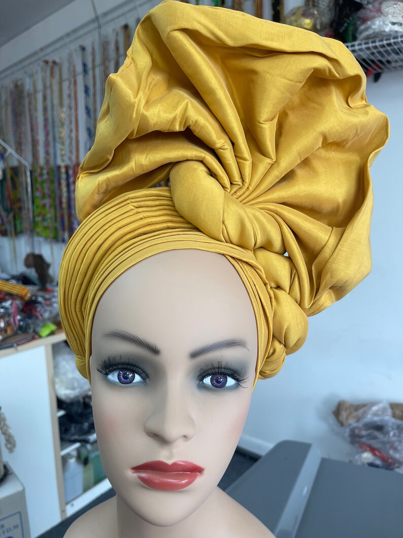 African Autogele, Ready to Wear Gele, African Hat, Traditional Wedding ...