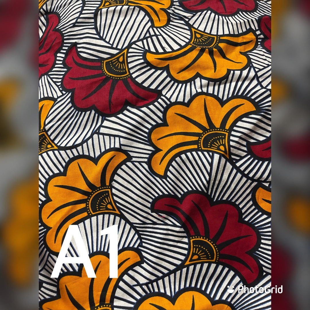 African Fabric 6 Yards Ankara Print Kente Print Fabric for African ...