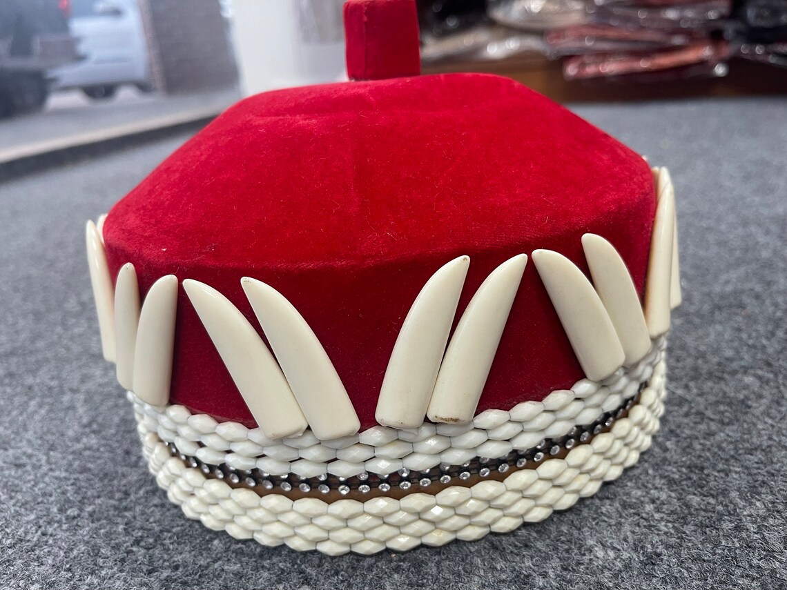 New Cowries Royalty Hat/african Prince/traditional - Etsy