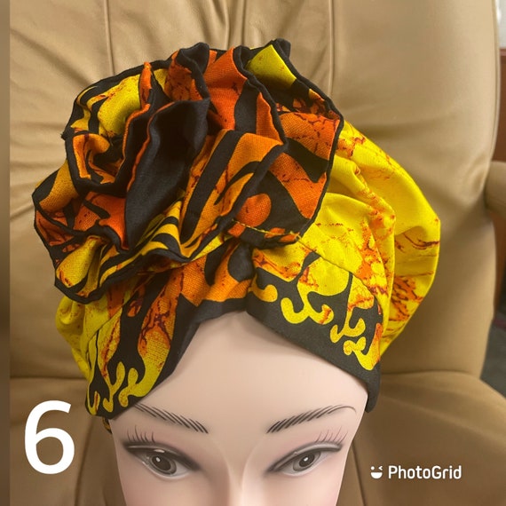 African Kente Ankara Turban Head Cap Auto Gele Head Already - Etsy