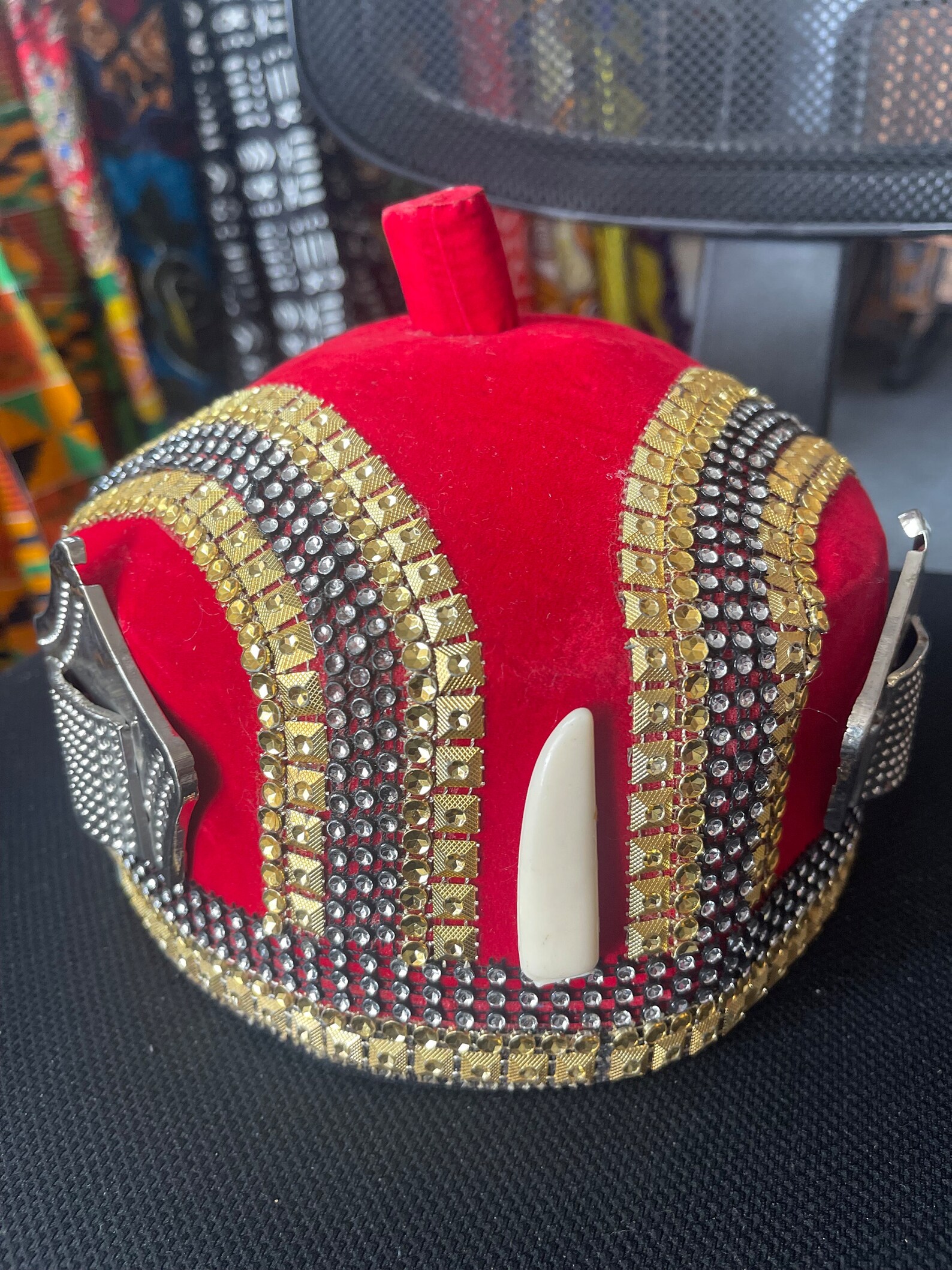 New Cowries Royalty Hat/african Prince/traditional Hat/chieftaincy Hat ...
