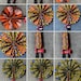 African Fabric Hand Fan With Leather Handle, Decorative Fan Made With ...