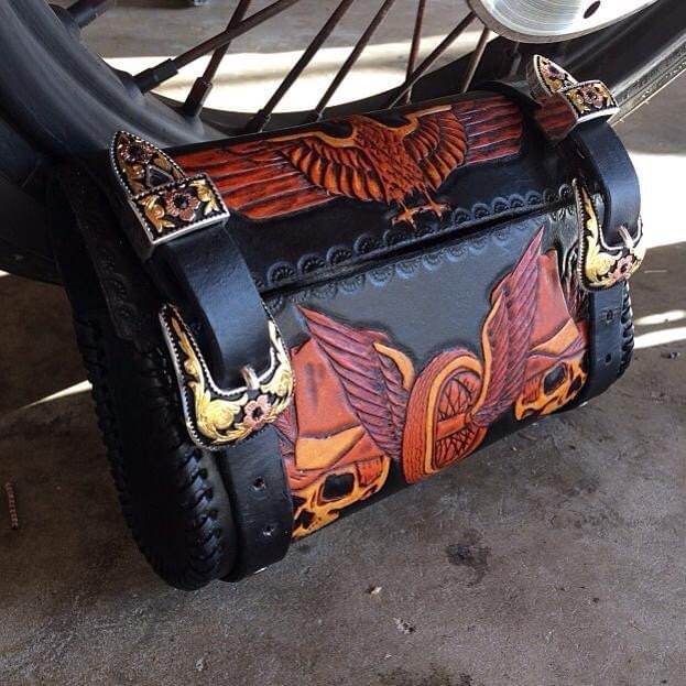 Custom Tooled Leather Tool Bag - Etsy