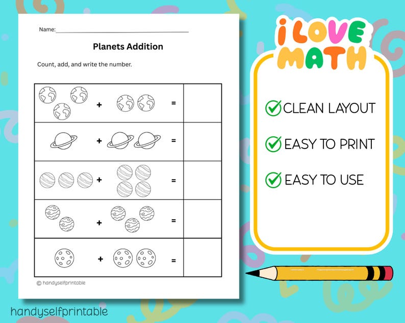 Picture Addition Worksheets for Kindergarten | Printable Count & Add ...