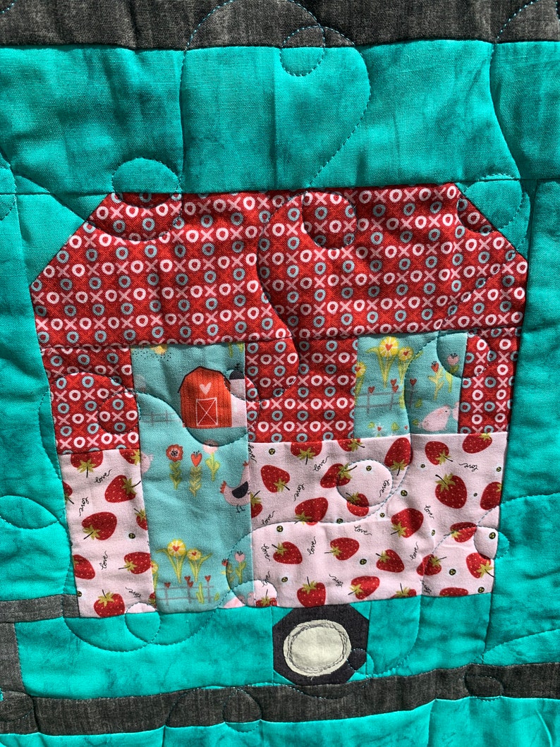 Vintage Camp Trailer Quilt Homemade Quilt Decor or Gift - Etsy